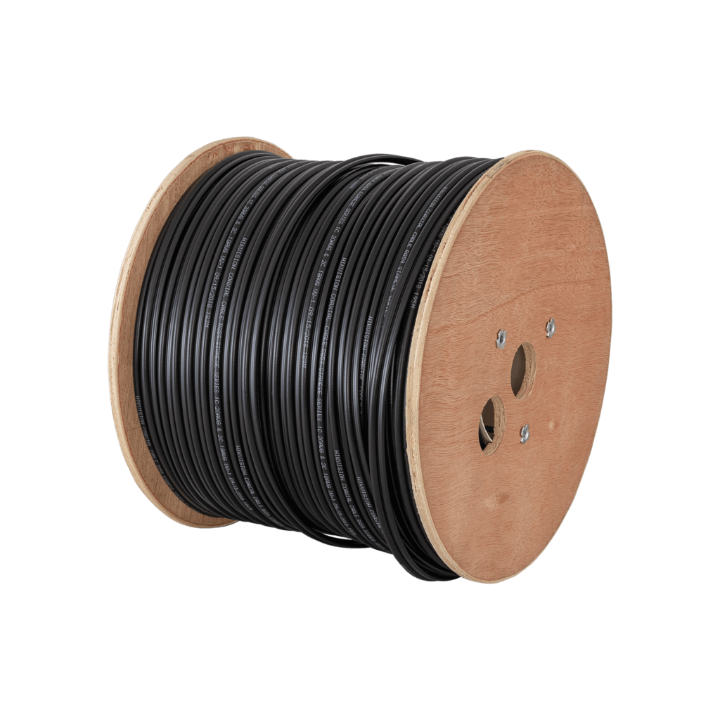 Co-Axial Cable + Power RG59 ROLL 200m – Added Security